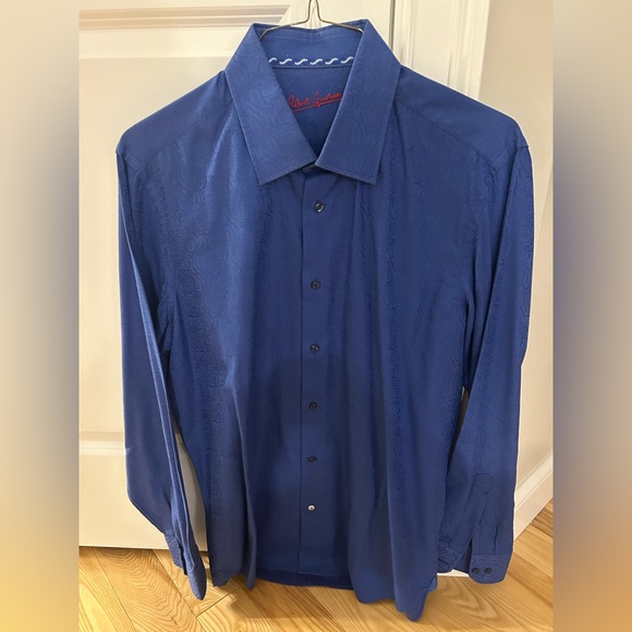 Robert Graham | Shirts | Robert Graham Royal Blue Dress Shirt | Poshmark